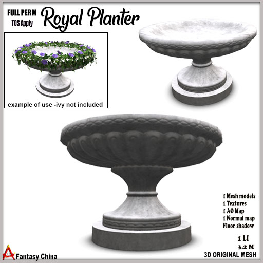 Second Life Marketplace - Full Perm Royal Planter
