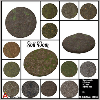 Second Life Marketplace - FC- FULL PERM SOIL DOM +15 TEXTURES ,SOIL ...