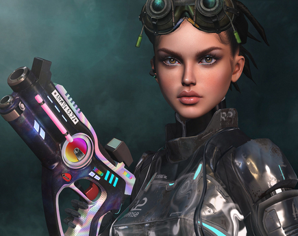 Second Life Marketplace - BLUSH - Aliens Gun Army - 10 Colors