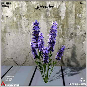 Second Life Marketplace - FC- full perm Lavender s-4 , lavender arrangement