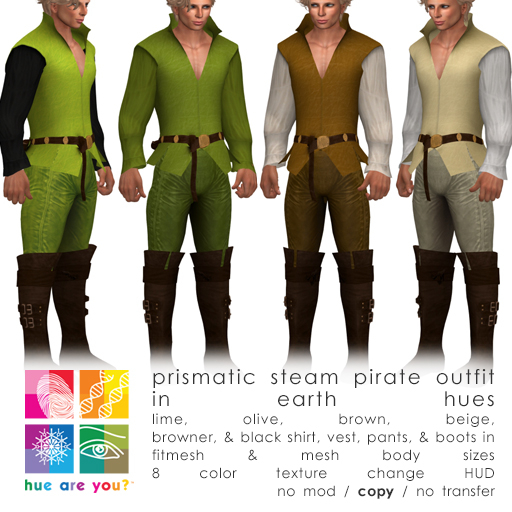 Second Life Marketplace - "hue are you?" earth hues prismatic steam ...