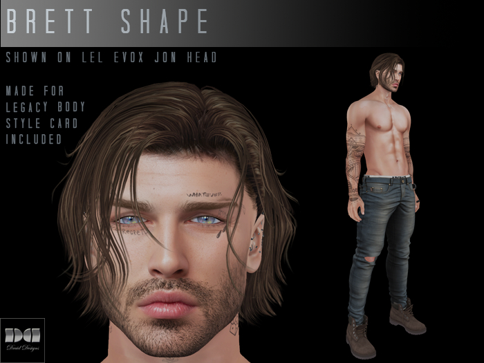 Second Life Marketplace - Druid Designs - Brett Shape for lel Jon 3.1 ...