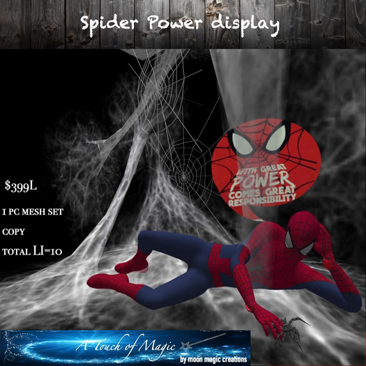 Second Life Marketplace - Spider Power Display-Box LI=10