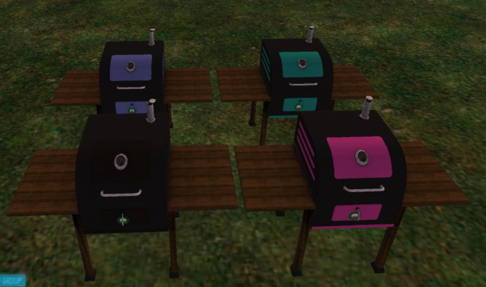 Second Life Marketplace - DFS Stove - BBQ Grill (Purple)