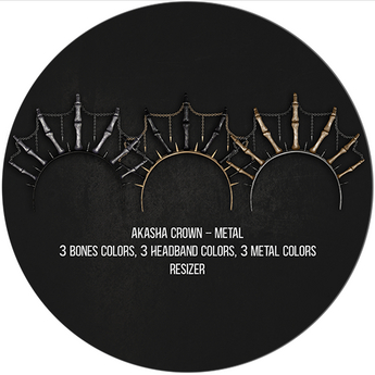 Second Life Marketplace - Garmonbozia ::: Akasha crown FATPACK
