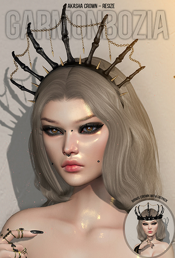 Second Life Marketplace - Garmonbozia ::: Akasha crown GOTH pack