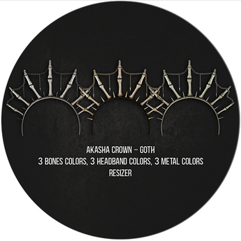 Second Life Marketplace - Garmonbozia ::: Akasha crown GOTH pack