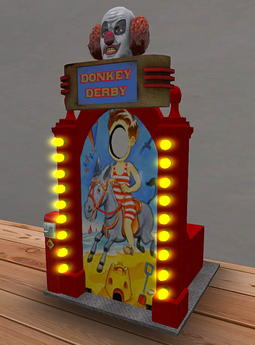 Second Life Marketplace - Fun Arcade Donkey Derby Seaside Photo Stand