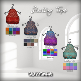 Second Life Marketplace - Graffitiwear Bright Starling Top