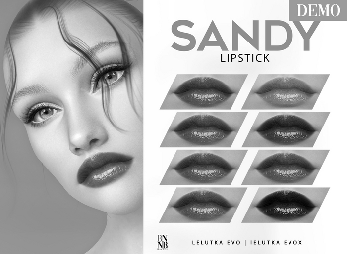 Second Life Marketplace - BNNB MAKEUP DEMO: Sandy Lipstick