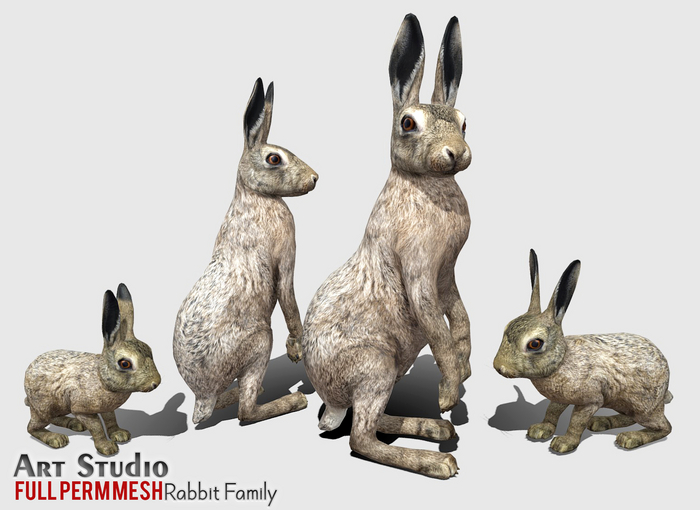 Second Life Marketplace - Art Studio.FULL PERM \\ Rabbit Family