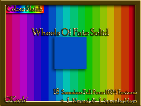 Second Life Marketplace - Wheels Of Fate Solids Seamless Texture Set