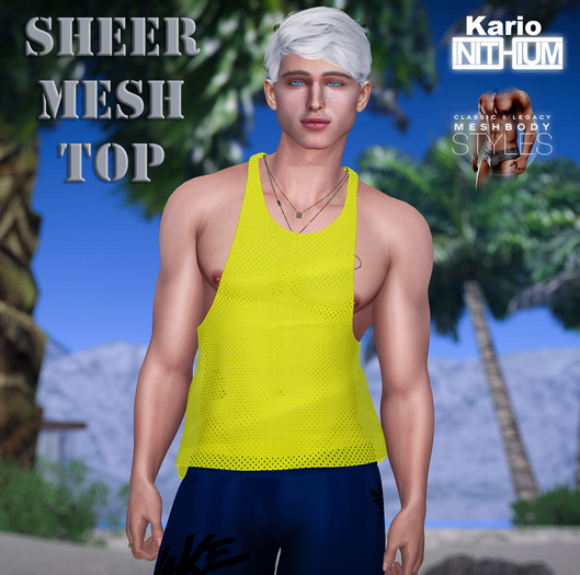 Second Life Marketplace - MJB Mesh top Yellow Kario Legacy