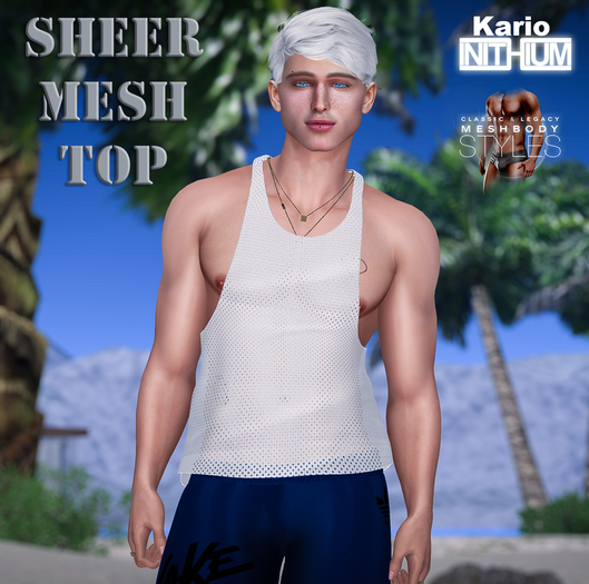 Second Life Marketplace - MJB Mesh top White Kario Legacy