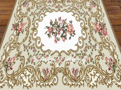 Second Life Marketplace - Gold Scroll Leaf Rug