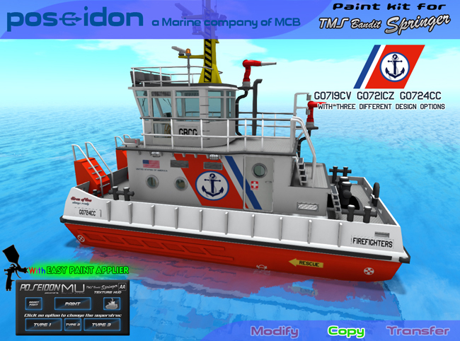 Second Life Marketplace - ::POSEIDON:: SPRINGER - GBCG - MP&R - WHITE ...