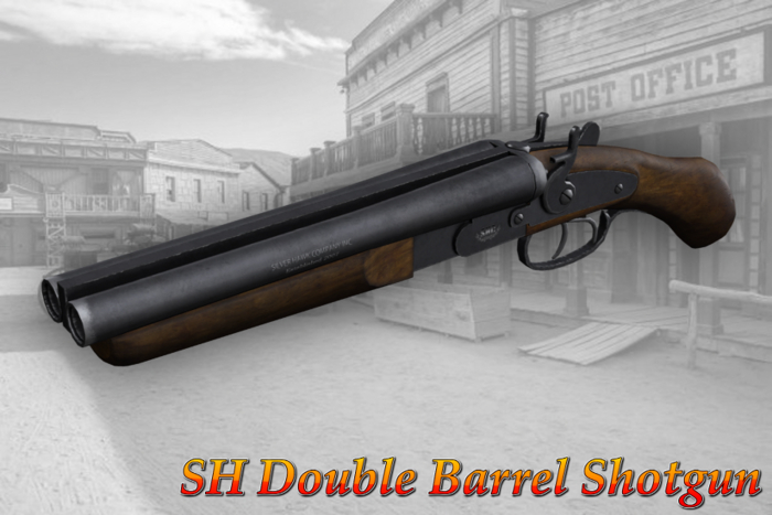 Second Life Marketplace - SH RP Prop Gun - Double Barrel Shotgun