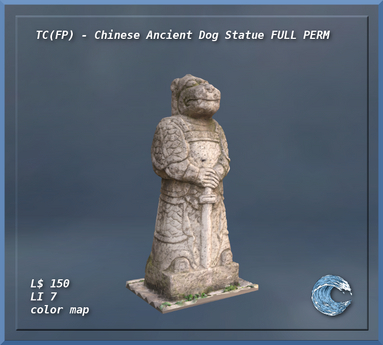Second Life Marketplace - Chinese Ancient Dog Statue FULL PERM