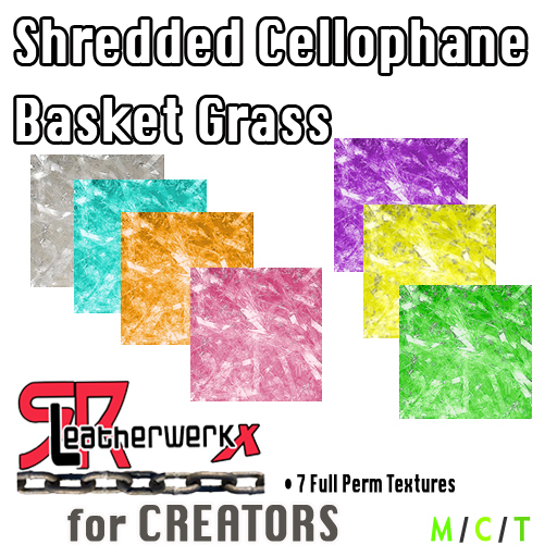 Second Life Marketplace - *SRL - Shredded Cellophane Basket Grass (box)