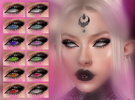 Second Life Marketplace - SOMEONE - Glitch Eyes - BOM