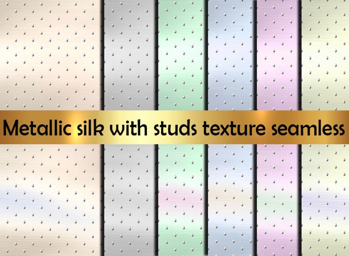 Second Life Marketplace - Metallic silk with studs texture seamless