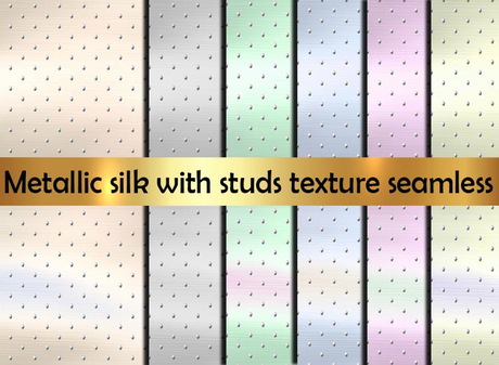 Second Life Marketplace - Metallic silk with studs texture seamless