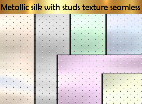 Second Life Marketplace - Metallic silk with studs texture seamless