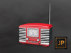 Second Life Marketplace - Second Spaces - Live Loud - vintage radio red