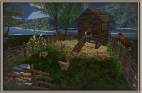 Second Life Marketplace - Lady's Garden -Farm - Scene "Chicken Coop" 31 ...