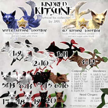 Second Life Marketplace - JIAN Kindred Kitsunes 13. W&B Kit Wanderer