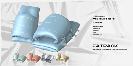 Second Life Marketplace - [Dope+Mercy]Air Slippers_Fatpack (ADD)