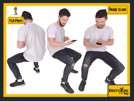 Second Life Marketplace - ::DisturbeD:: Orion Guy Texting Character ...
