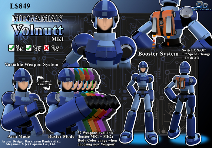 Second Life Marketplace - MV1 Megaman Volnutt Boxed