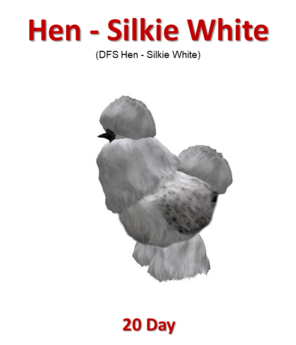 Second Life Marketplace - DFS Hen - Silkie White (DFS Texture Only)