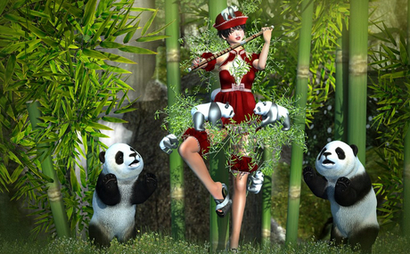 Second Life Marketplace - * Miss Panda * Green Outfit