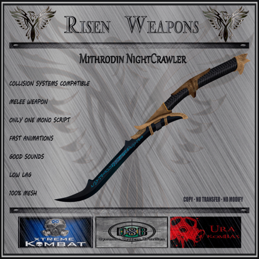Second Life Marketplace - Risen Weapons - Mithrodin NightCrawler v1.0 BOXED