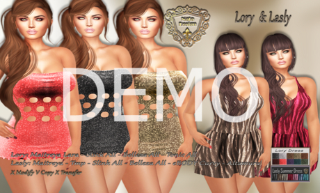 Second Life Marketplace - DEMO - Nala Design - Lory Mini Dress - Mesh Bodies