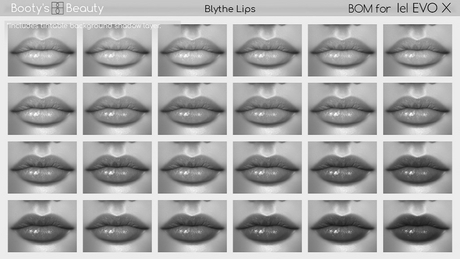 Second Life Marketplace - *Booty's Beauty* DEMO [Lel Evo X BOM] Blythe Lips