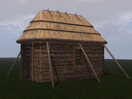 Second Life Marketplace - Viking Tiny Wooden Shack