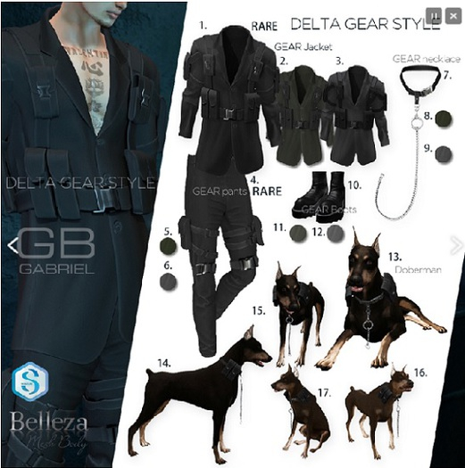 Second Life Marketplace - .::GB:: DELTA GEAR STYLE FULL SET + RARE ( 17 ...
