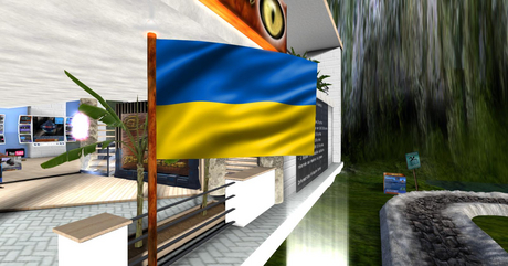 Second Life Marketplace - Support for Ukraine floating flag