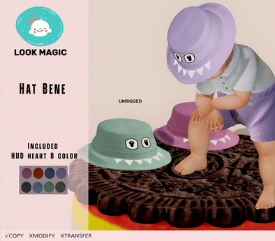Second Life Marketplace - [LOOK MAGIC] Hat Bene (Fatpack)