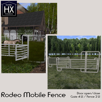 Second Life Marketplace - [HX] Rodeo Mobile Fence