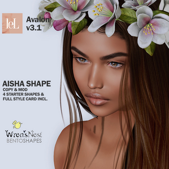 Second Life Marketplace - { wren's nest } Aisha DEMO shape for LeLutka ...