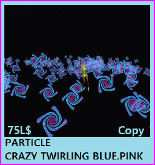 Second Life Marketplace - PARTICLE CRAZY TWIRLINGBLUE/PINK