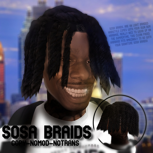 Second Life Marketplace - {DUALZZ} - "Sosa Braids"
