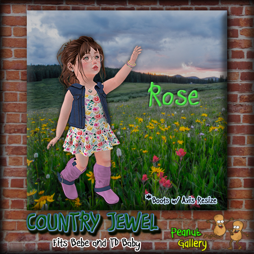 Second Life Marketplace - Peanut Gallery - Country Jewel - Rose