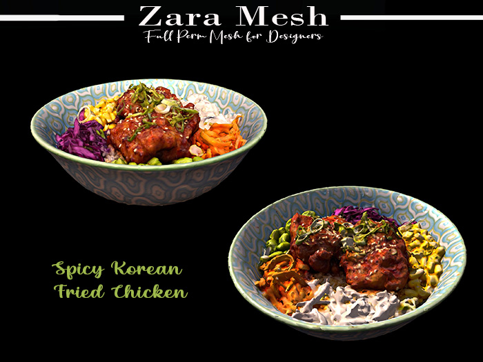 Second Life Marketplace - ZM - Food - Spicy Korean Fried Chicken - FULL ...