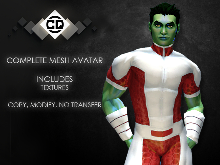 Second Life Marketplace - .:CQ:. Beast Boy Universe Bento Avatar
