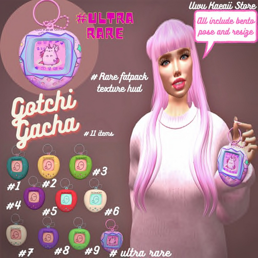 Second Life Marketplace - Gotchi Gacha ULTRA RARE- UwU Kawaii Store